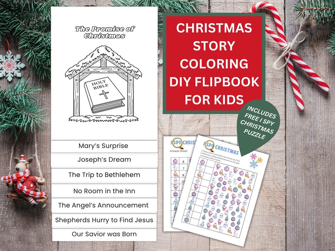 Epiphany Story of Christmas Mini Flip Book Coloring Book for Kids ...