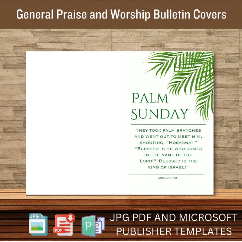 Easter Church Bulletin Cover - Etsy