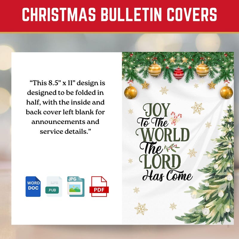 Church Bulletin Covers First Sunday After Christmas - Etsy Canada