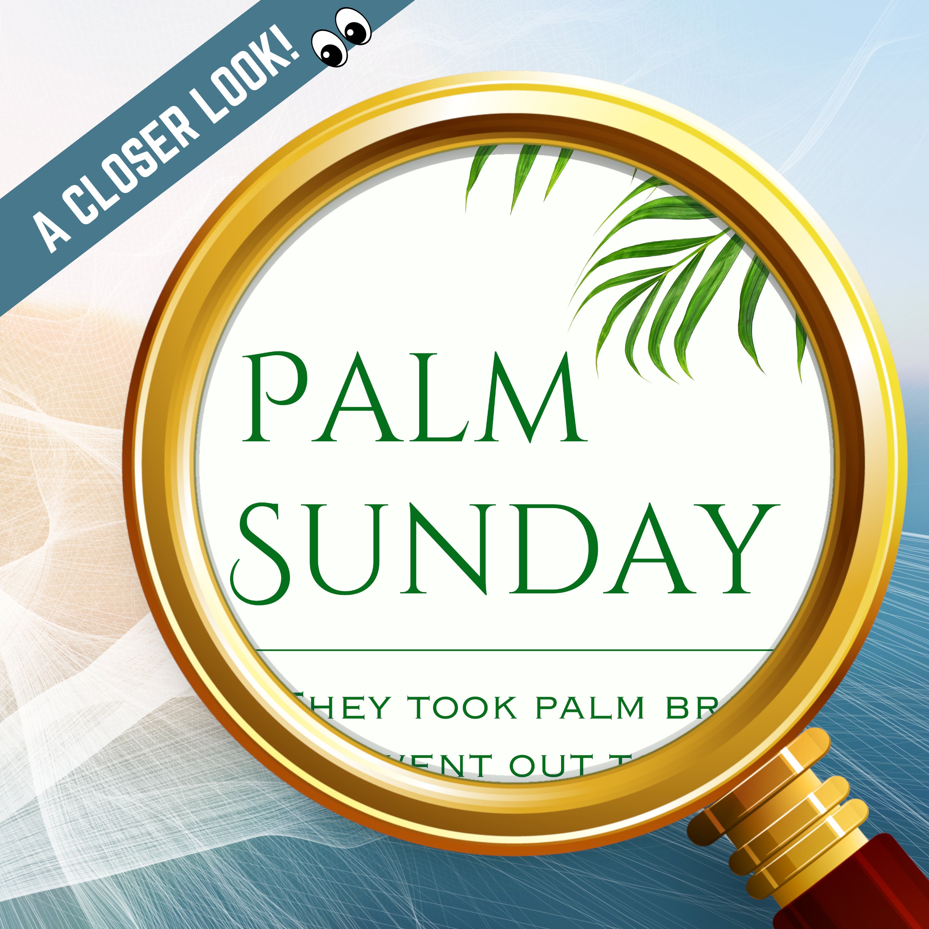 Palm Sunday Worship Church Bulletin Art Cover, Easter & Holy Week ...