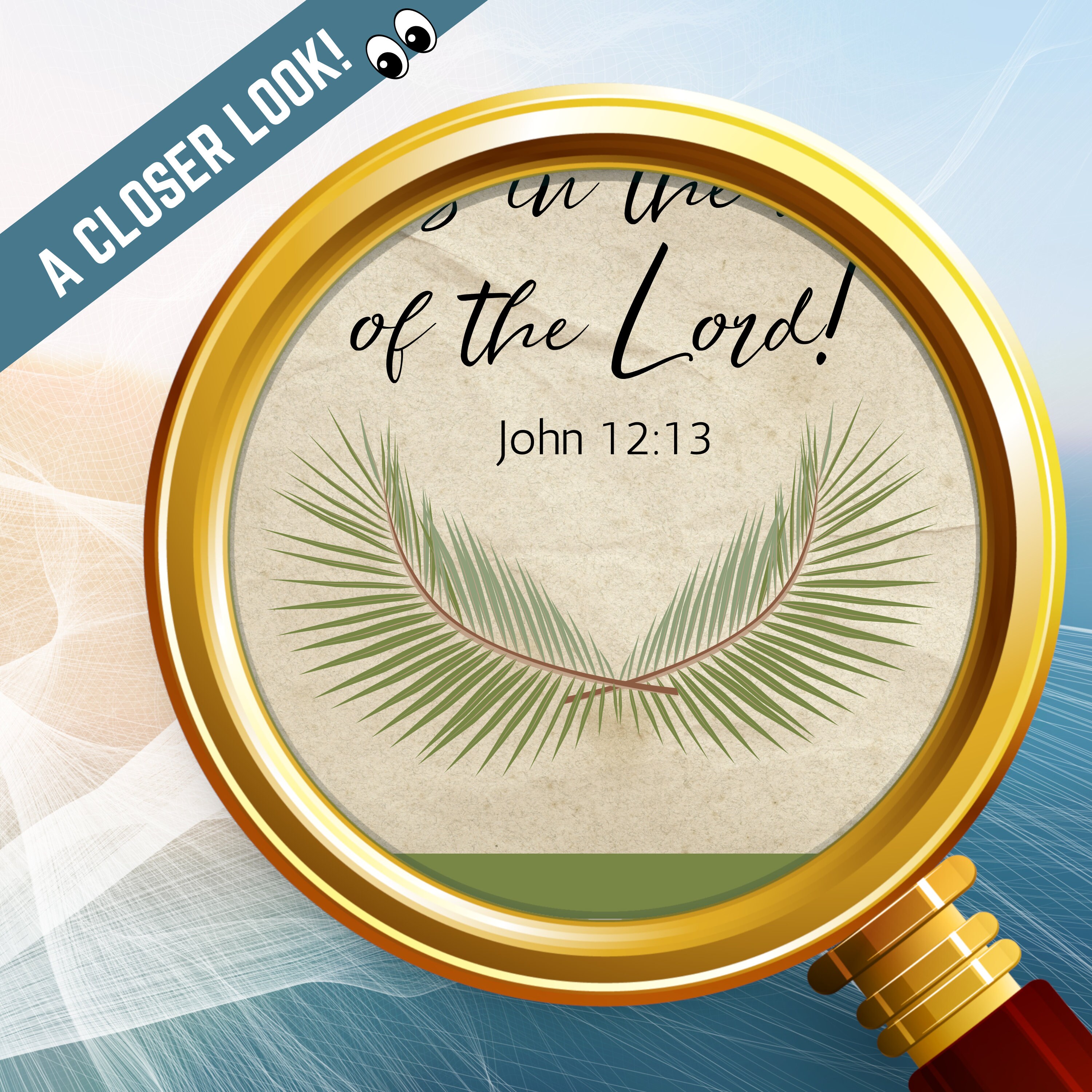 Printable Holy Week Church Bulletin Art Cover Palm Sunday 8.5x11 Inch ...