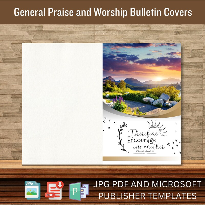 Spring Church Bulletin Covers - Etsy