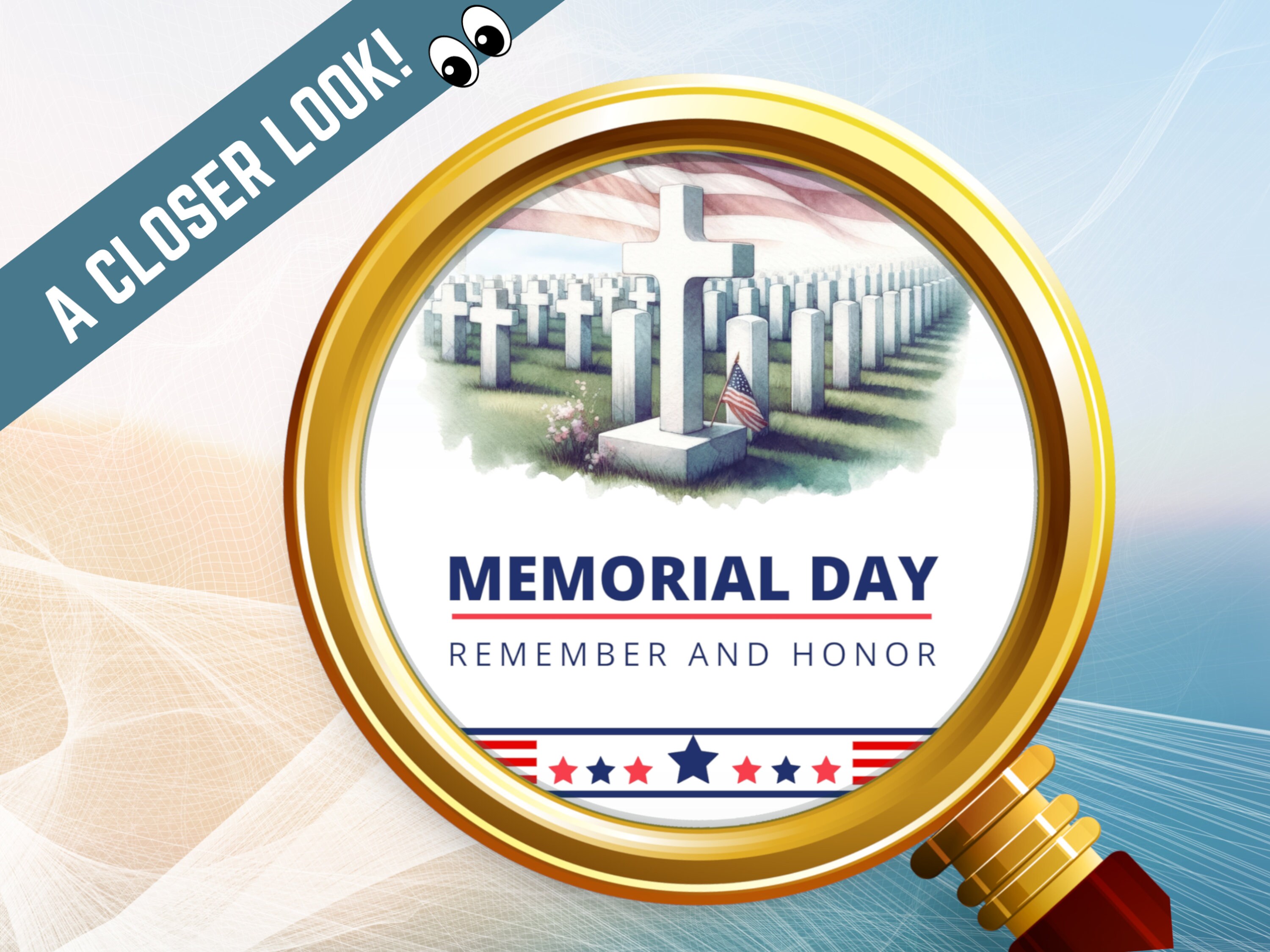 Memorial Day Church Bulletin or Event Program Cover Honor & Remember ...