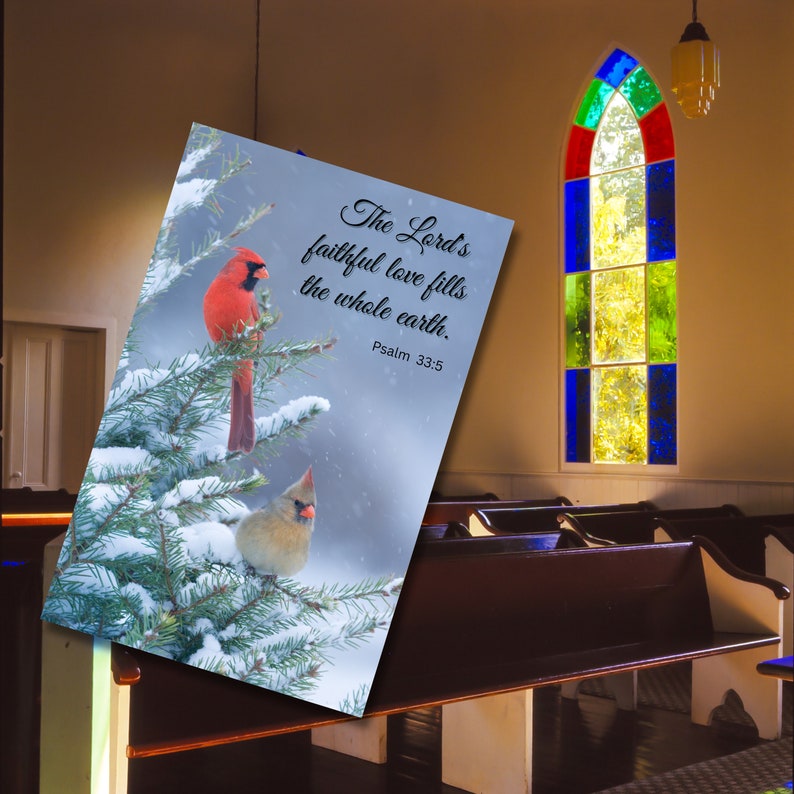 Printable Praise and Worship Winter Nature Church Bulletin Cover and ...