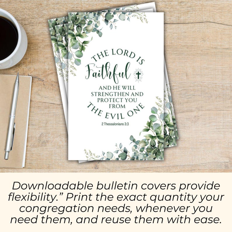 General Praise & Worship Church Bulletin Art Cover, Bible Verse the ...