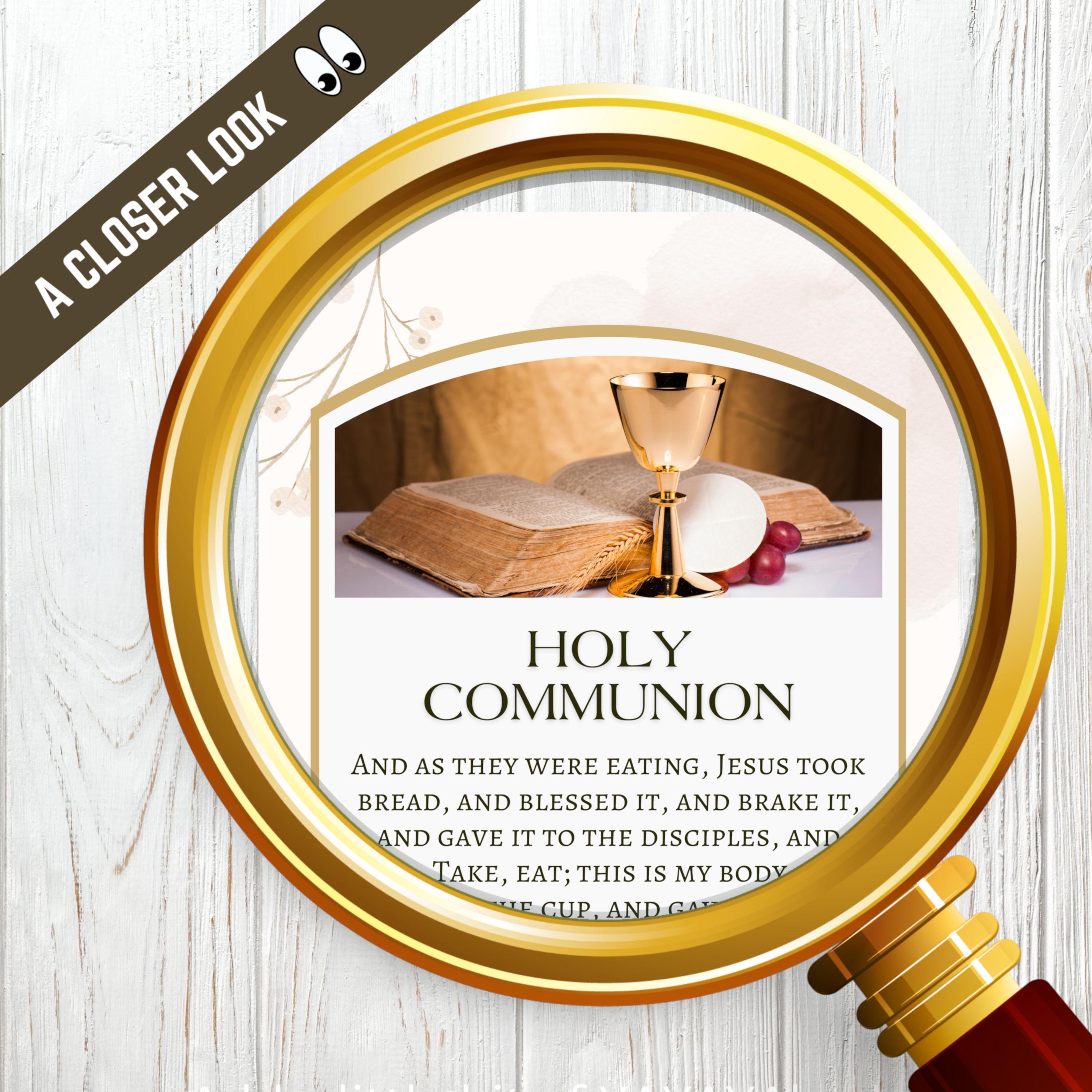 Holy Communion Church Bulletin Cover Art, Verse Matthew 26:26-28 Jesus ...