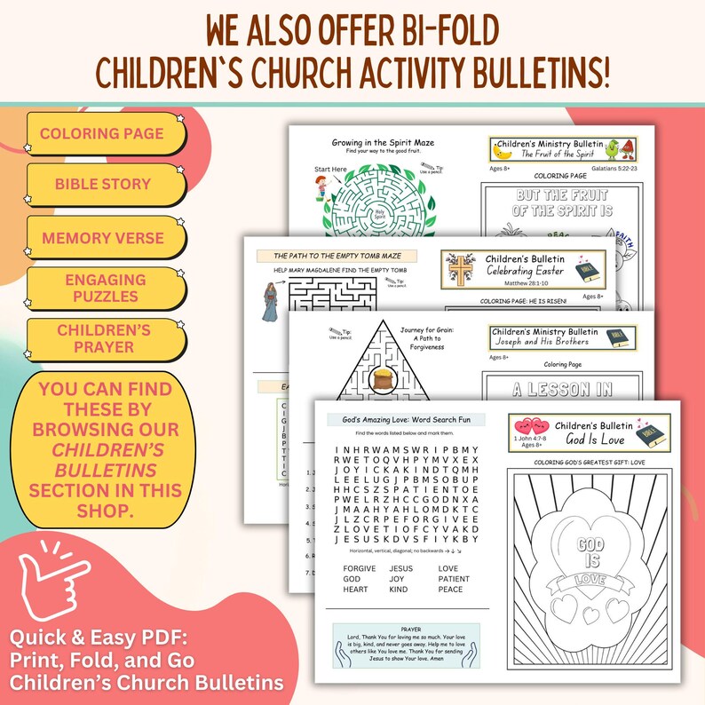 Sunday Church Bulletin Cover Art, Welcome We're Glad You're Here ...