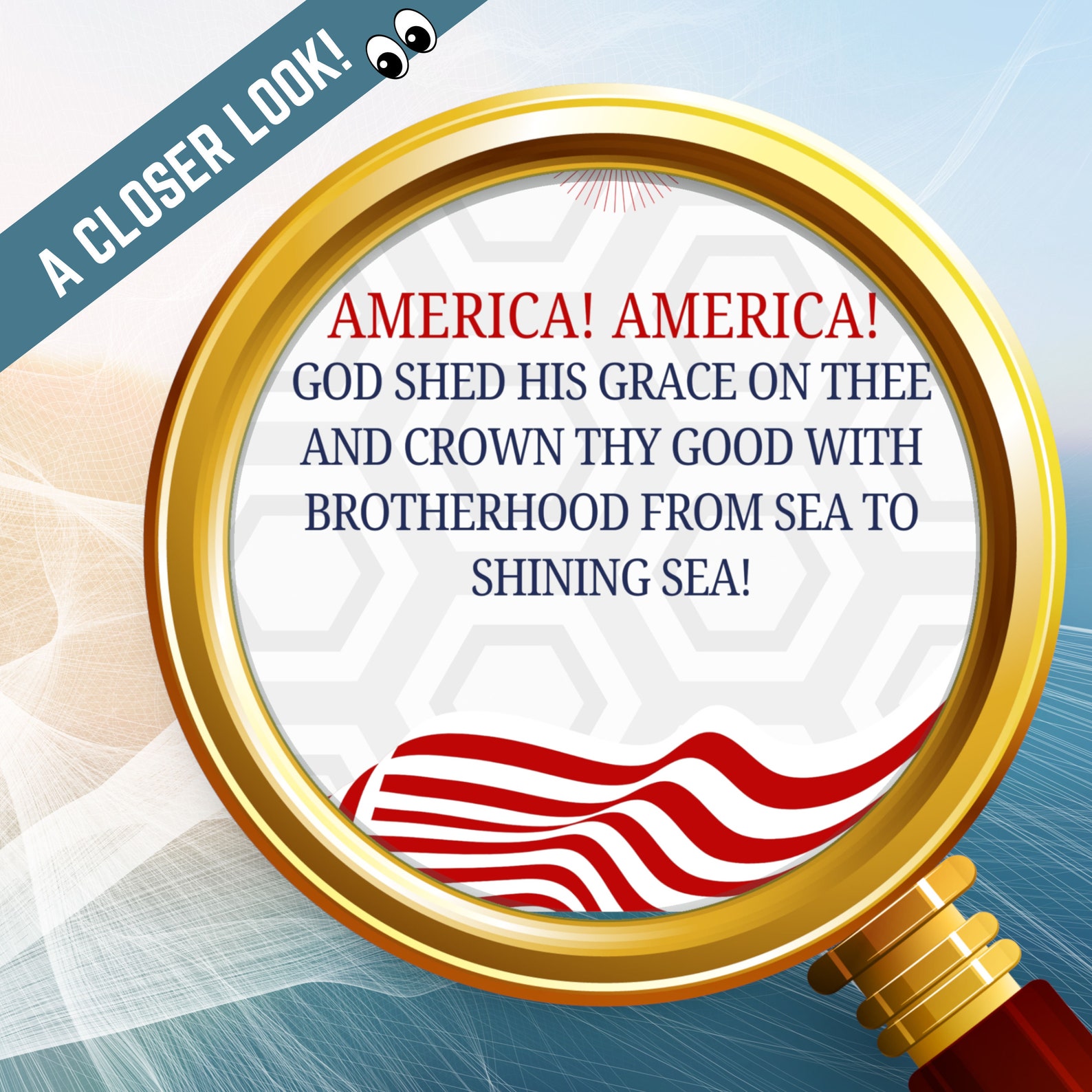 Independence Day July 4th America the Beautiful Patriotic Church ...