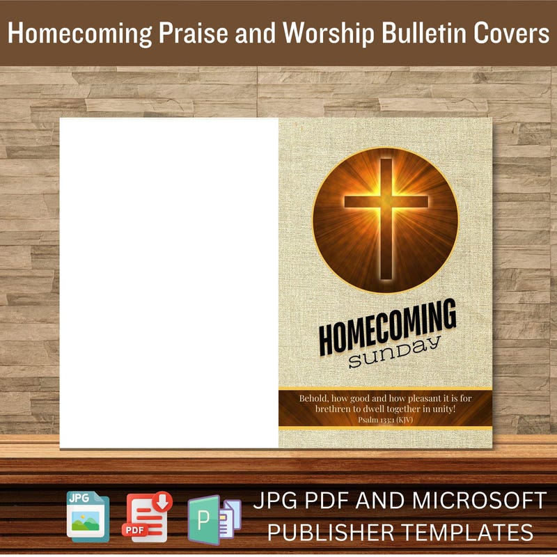 Church Homecoming Bulletin - Etsy
