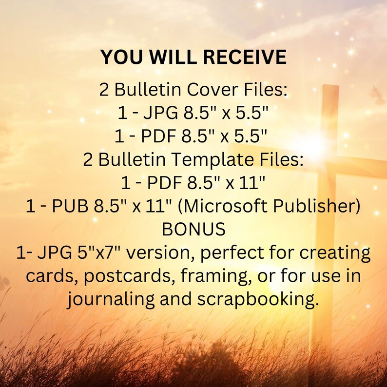 Fathers Day Bulletin Cover Printable Church Program PDF/JPG/PUB Psalm ...