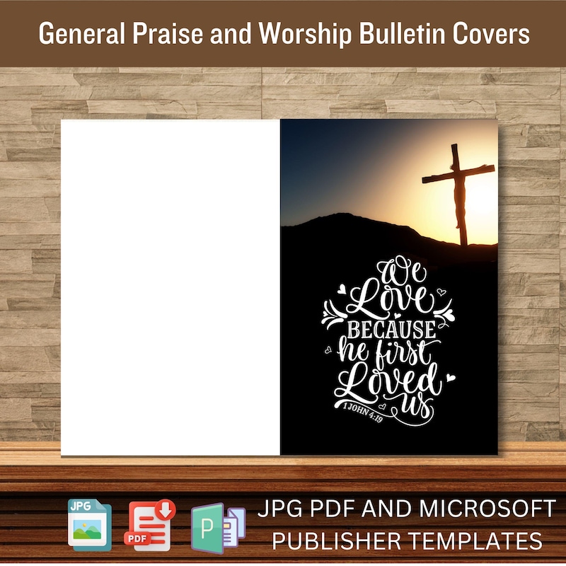 Easter Bulletin Cover - Etsy
