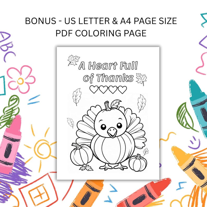 Thanksgiving Bible Activity Page for Kids Children Church Printable ...