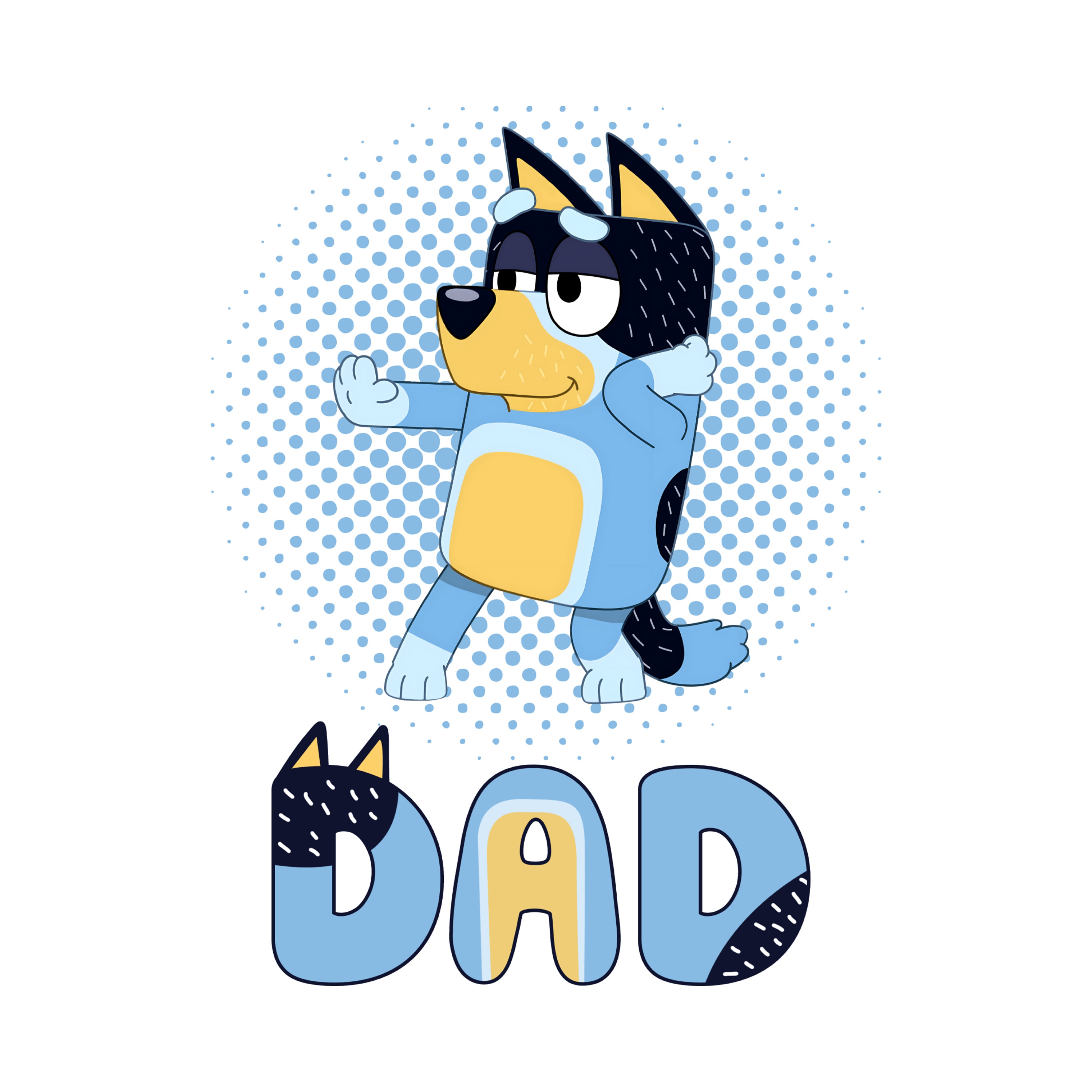 Bluey Dad Png Bluey Father's Day Png Bluey Bandit Heeler - Etsy Denmark