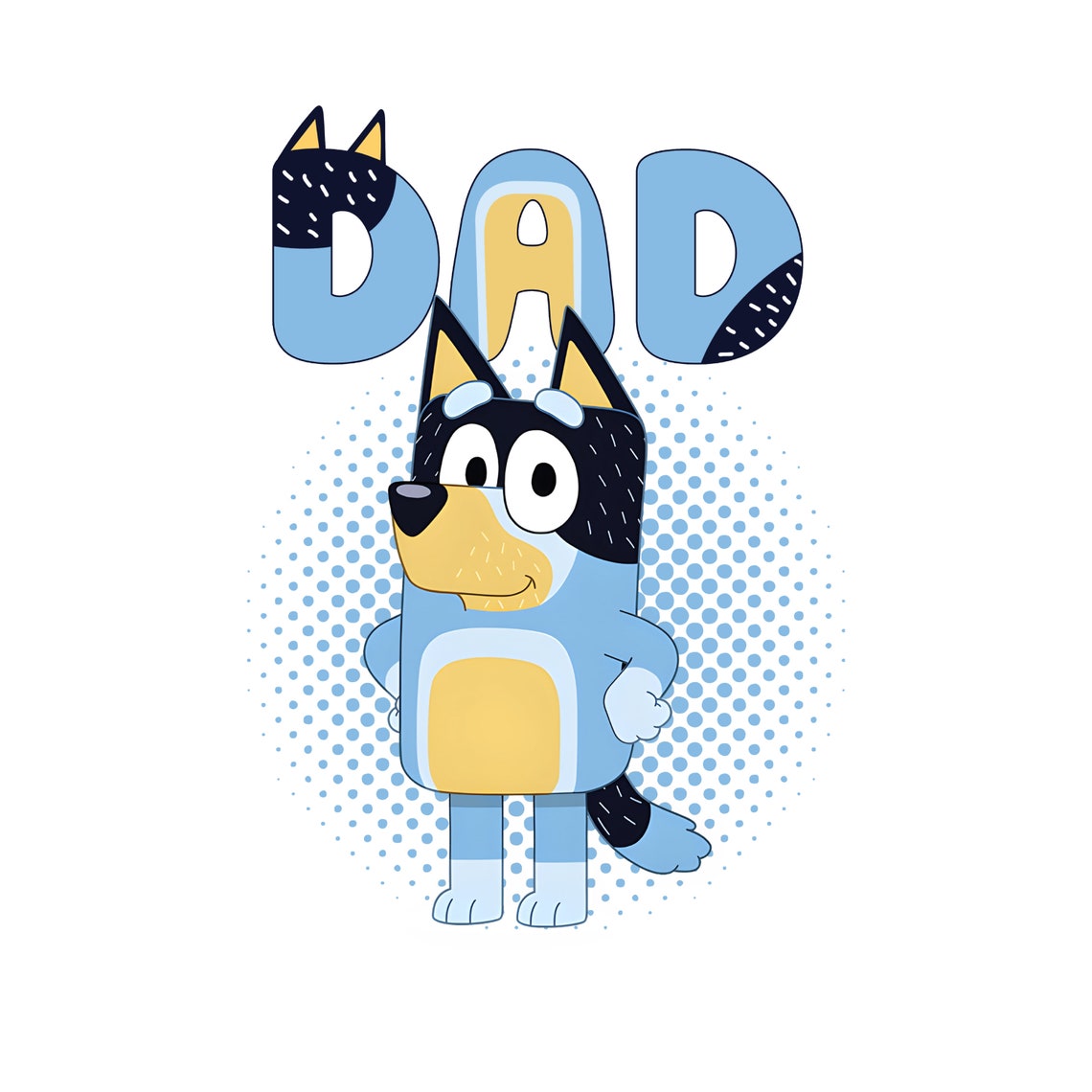 Bluey Dad Png Bluey Father's Day Png Bluey Bandit Heeler - Etsy