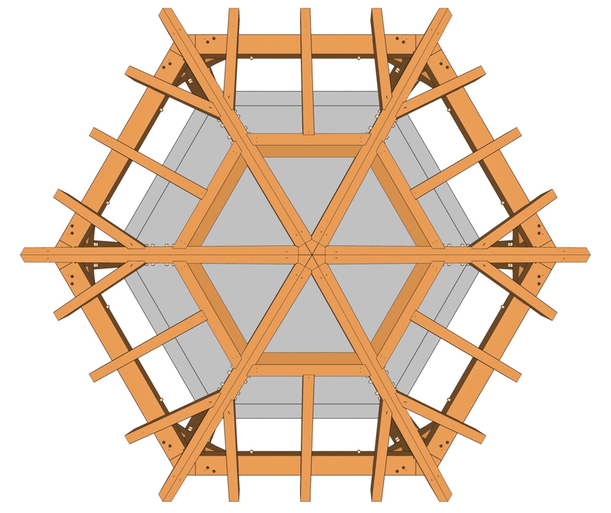 Hexagonal Pergola Plan - Etsy