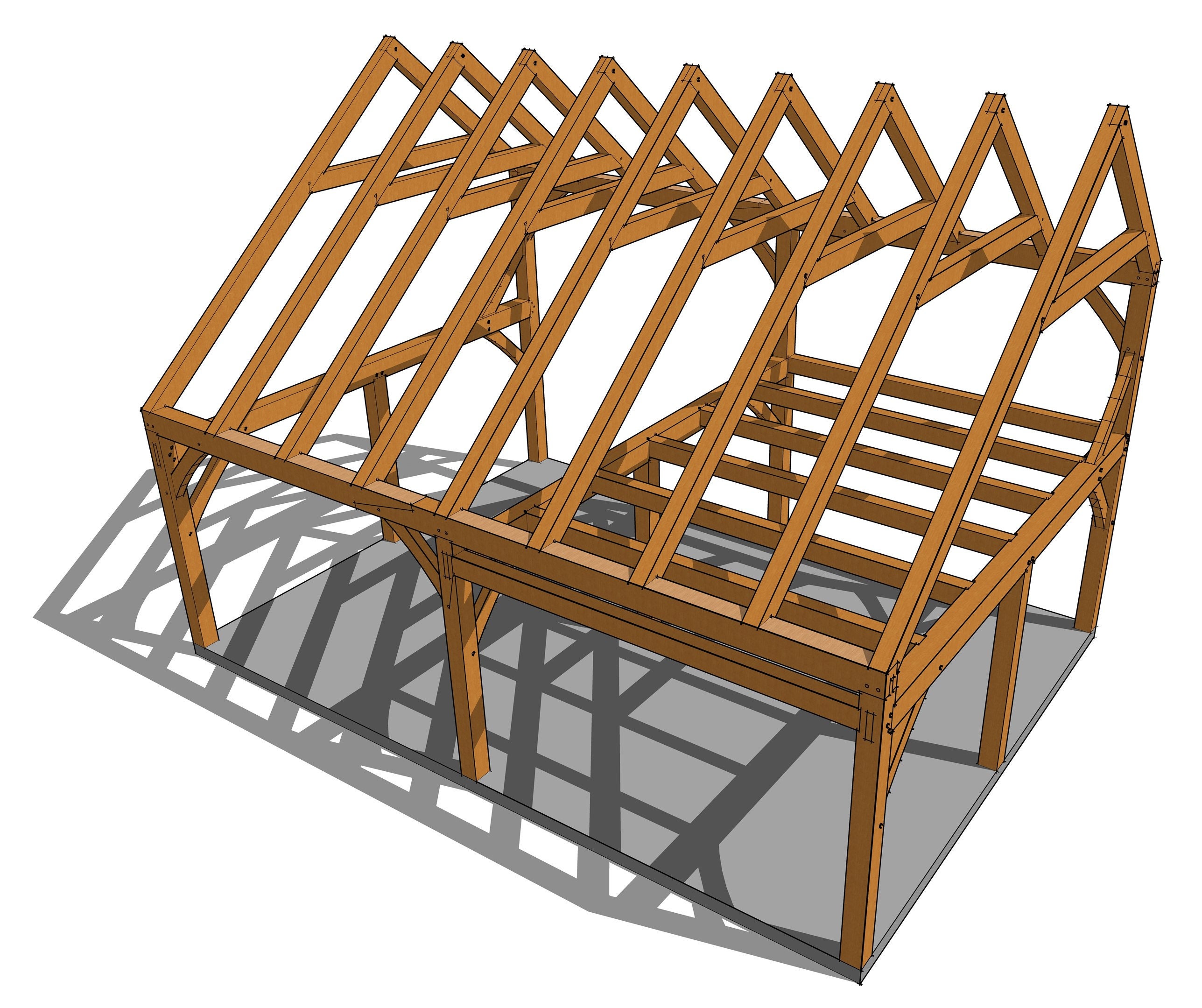 28×20 Saltbox Plan - Etsy