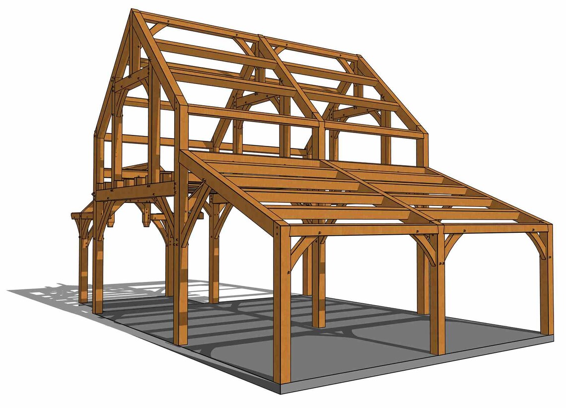 24×30 Timber Frame Cabin - Etsy