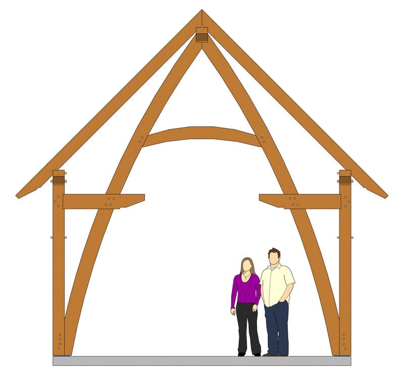 16×24 Cruck Timber Frame - Etsy