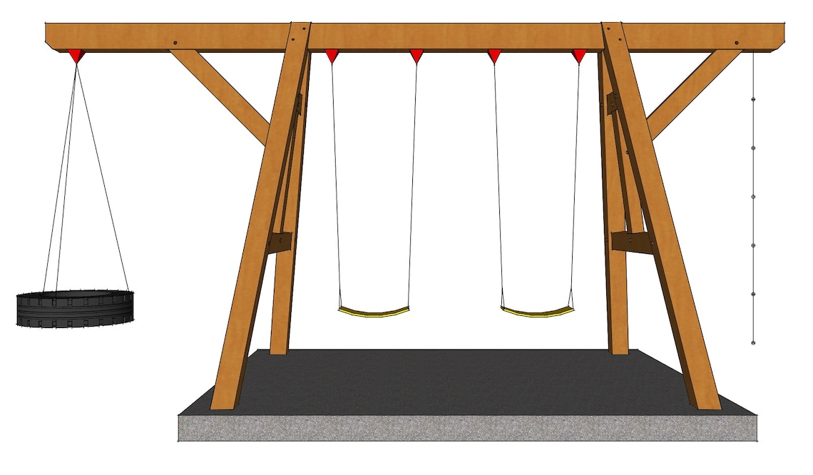 Wooden Swing Set Plan - Etsy