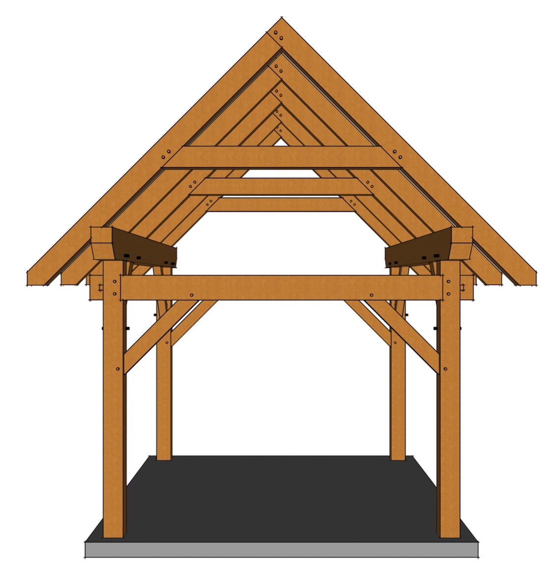 12x14 Timber Frame Plan - Etsy