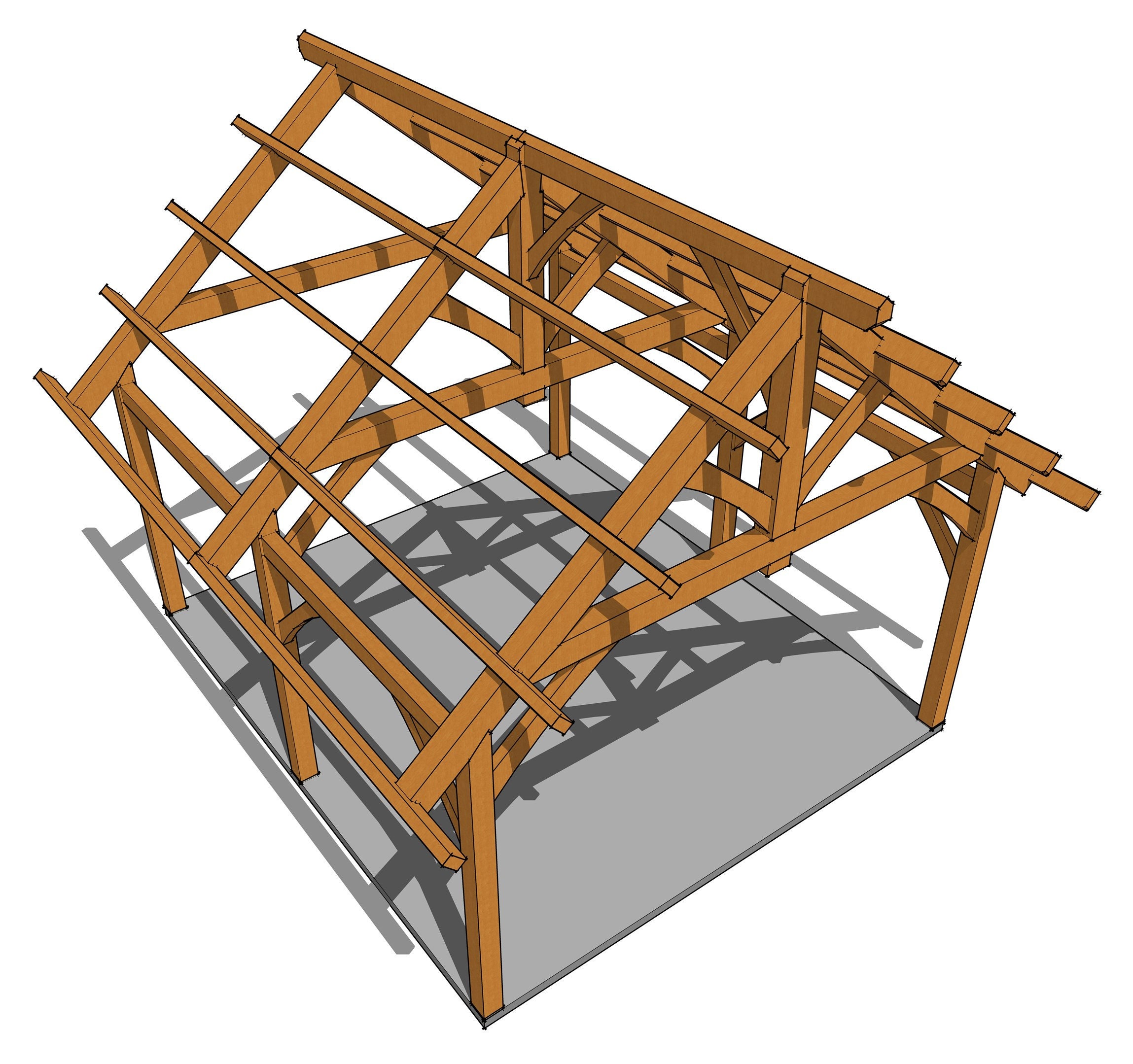 19x22 King Post Plan - Etsy