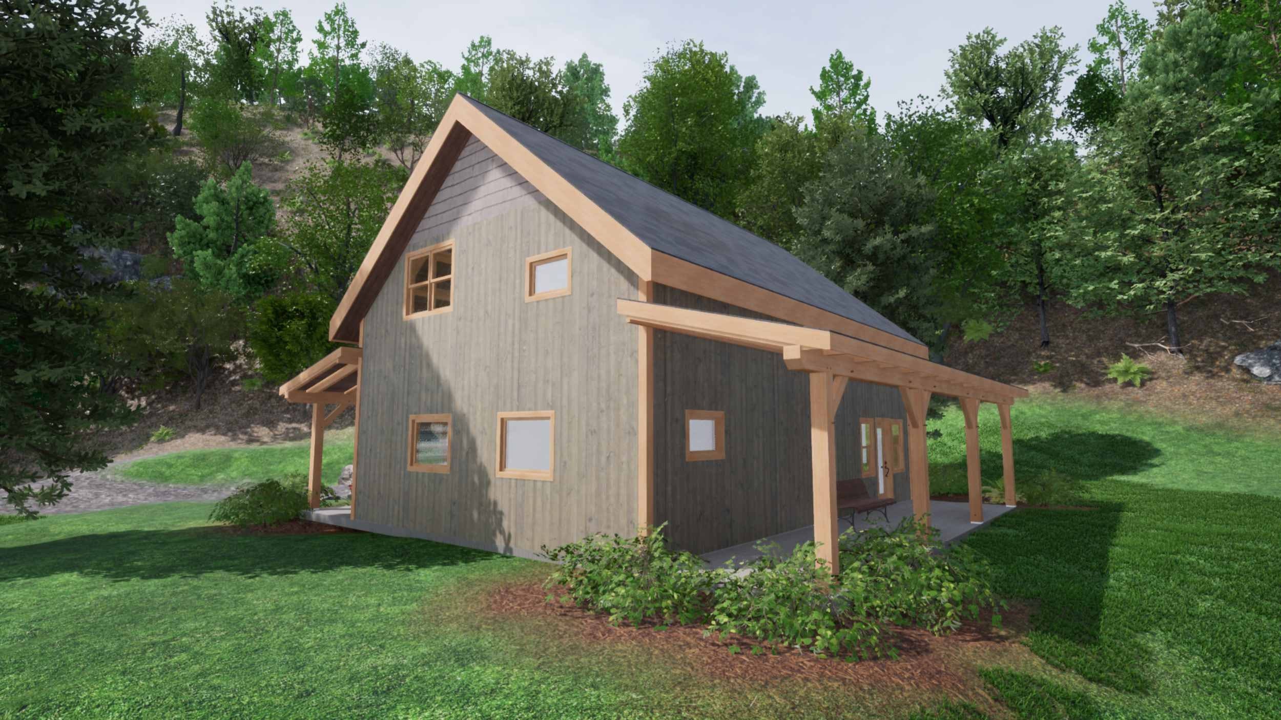 24×36 Timber Frame Barndominium Plan - Etsy