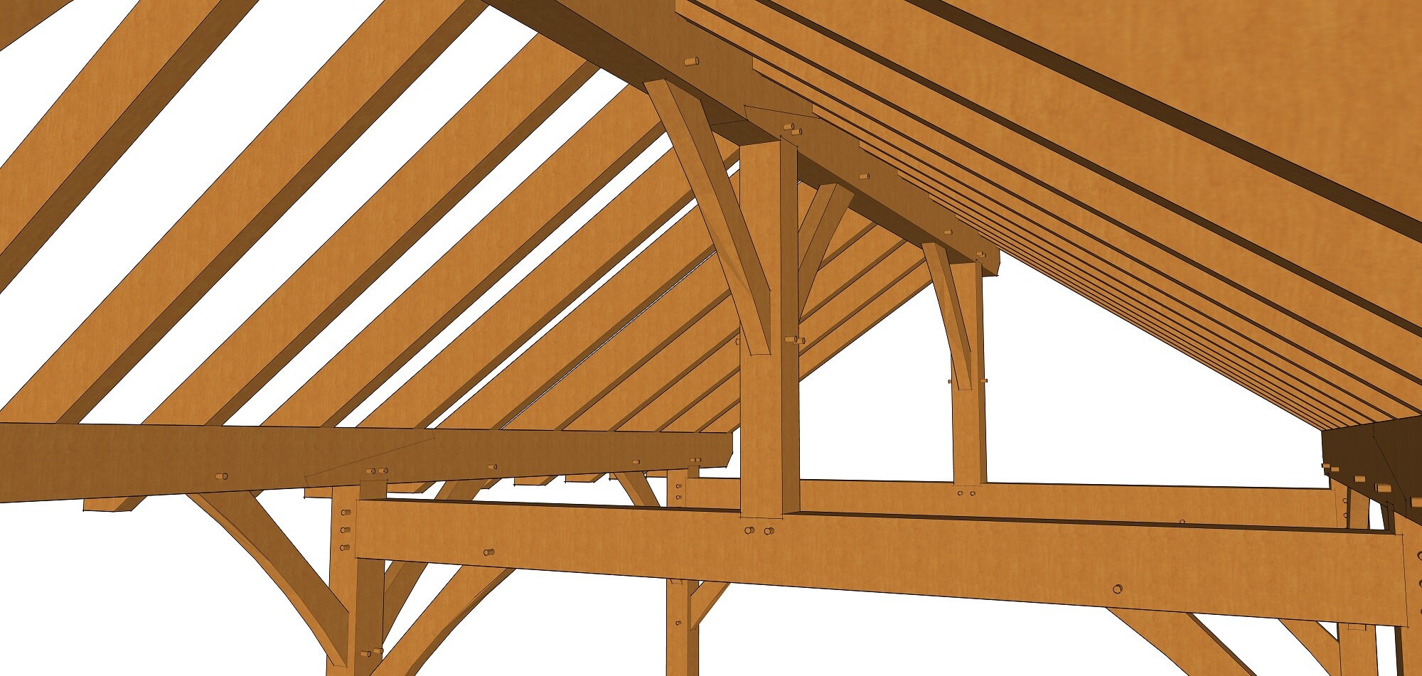 16×24 King Post Plan - Etsy