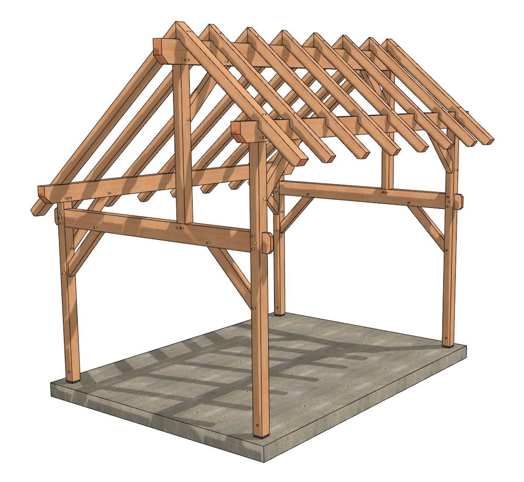 12x16 Saltbox Timber Frame - Etsy