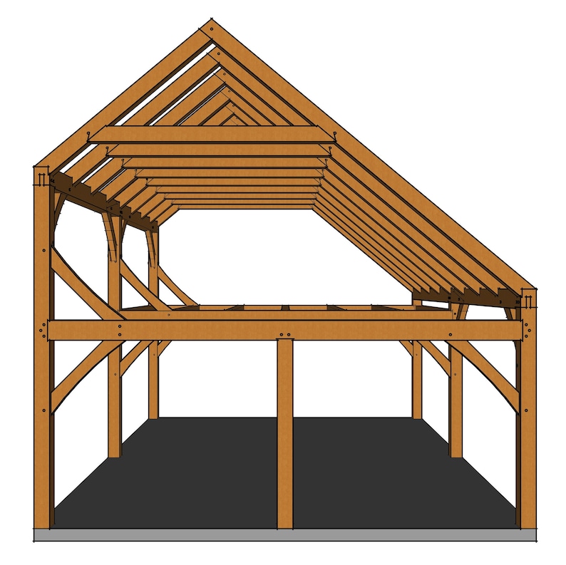 28×20 Saltbox Plan - Etsy Canada