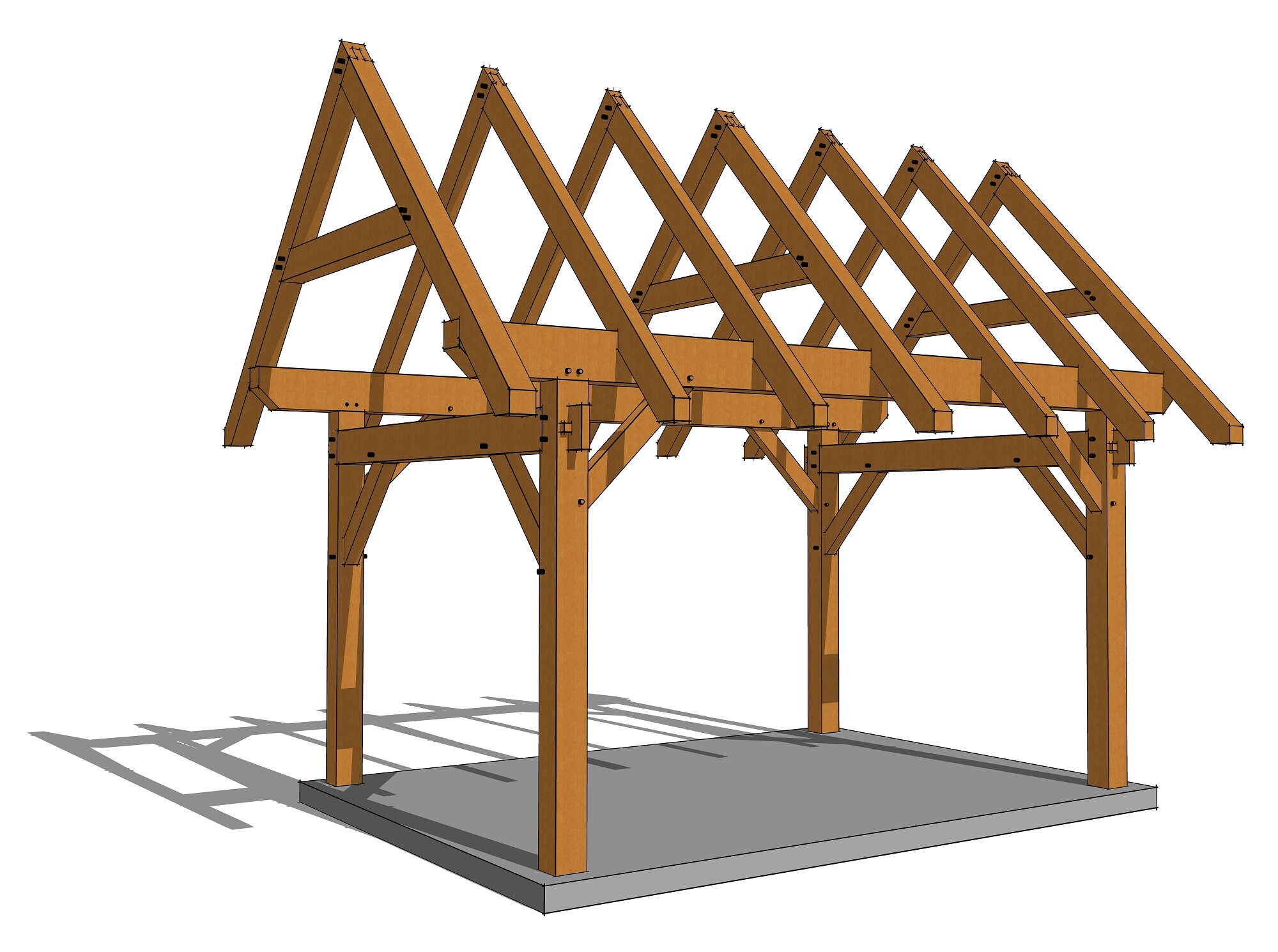 12x16 Timber Frame - Etsy