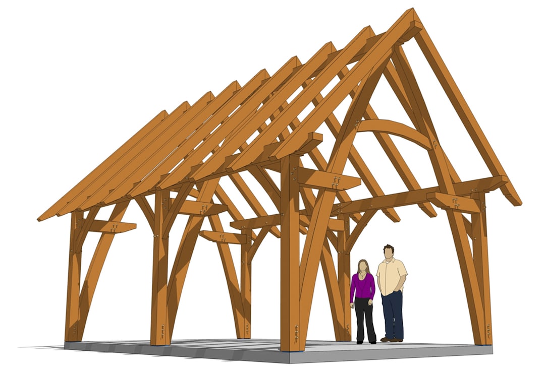 16×24 Cruck Timber Frame - Etsy