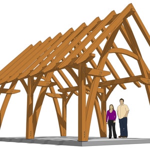 16×24 Cruck Timber Frame - Etsy