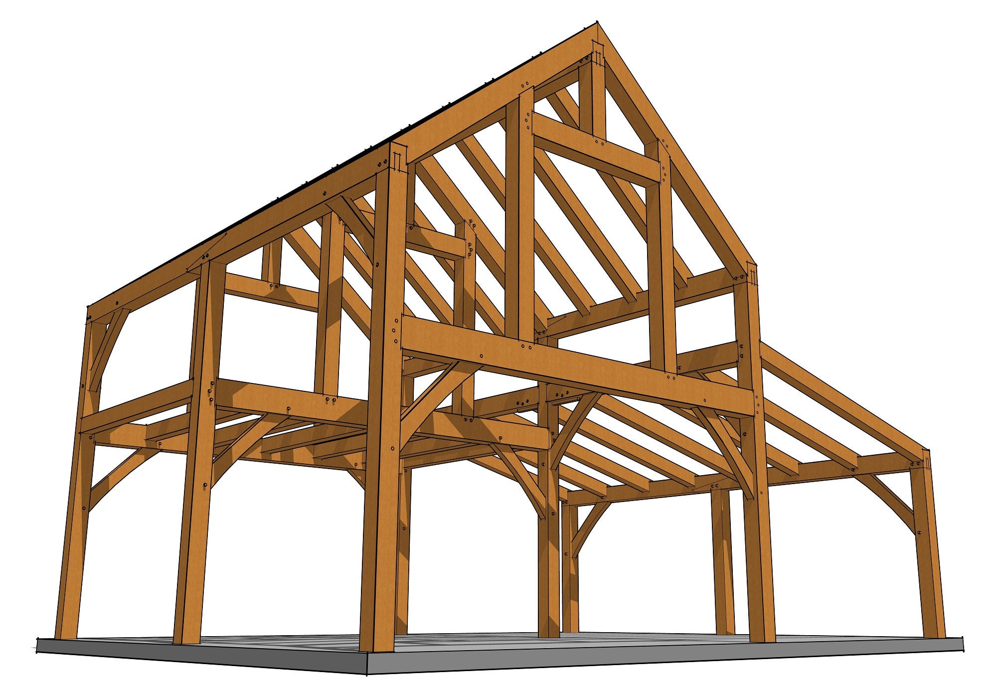 Timber Frame Cabin Plans 1200 Timber Frame EZ – Luxury Timber Frame