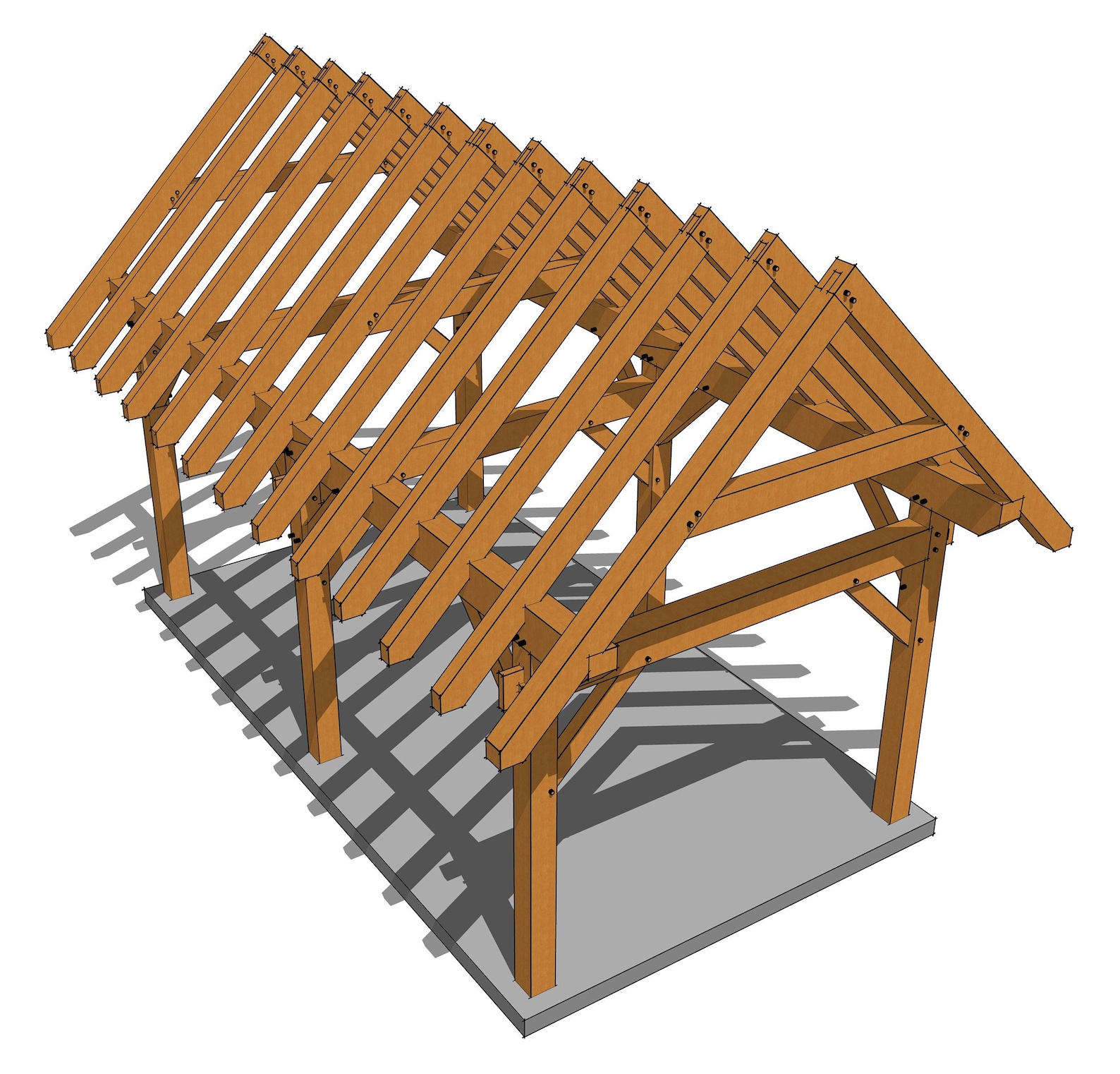 12x22 Timber Frame - Etsy