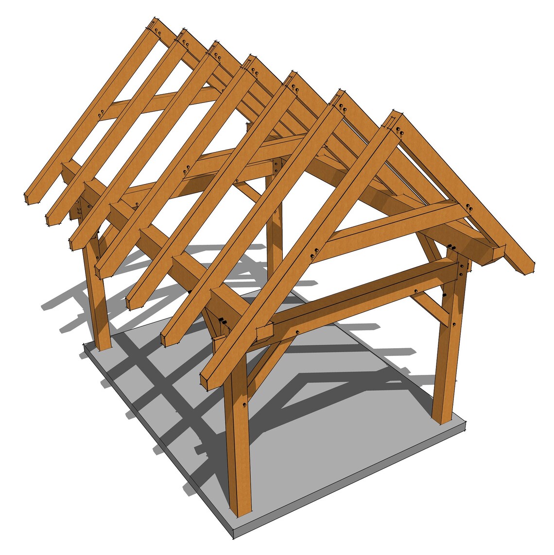 12x16 Timber Frame - Etsy