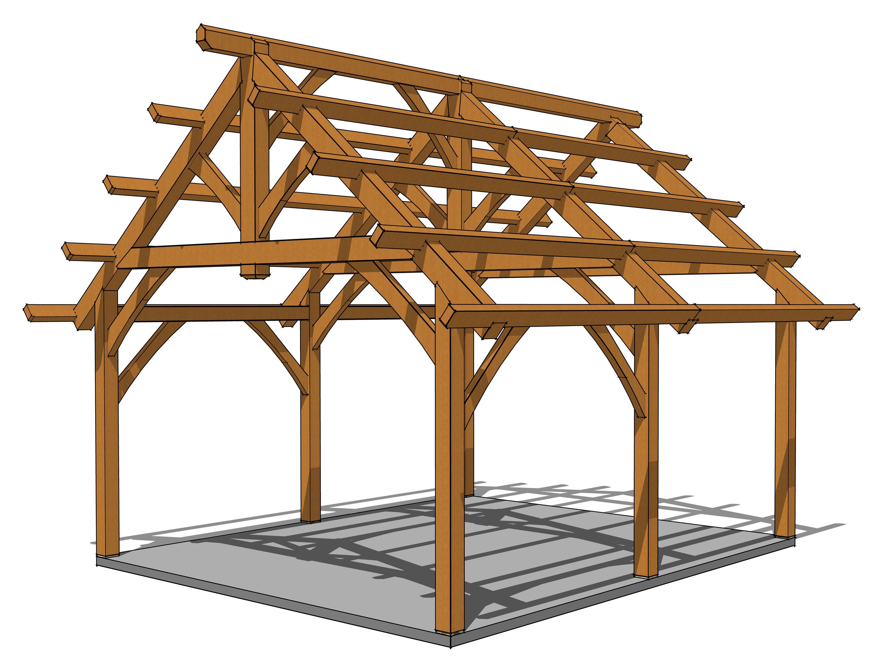 19x22 King Post Plan - Etsy