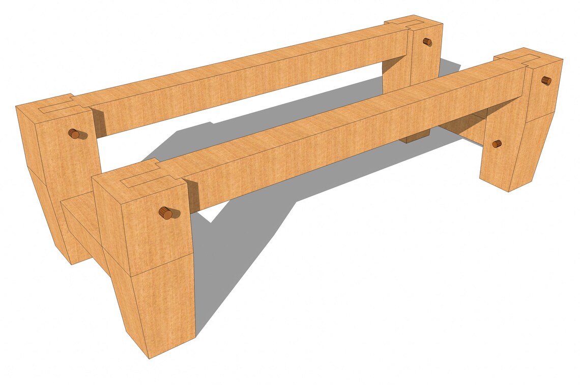 Timber Frame Occasional Table Plan - Etsy