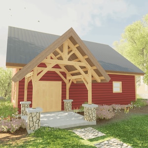 24×36 Saltbox Cabin - Etsy