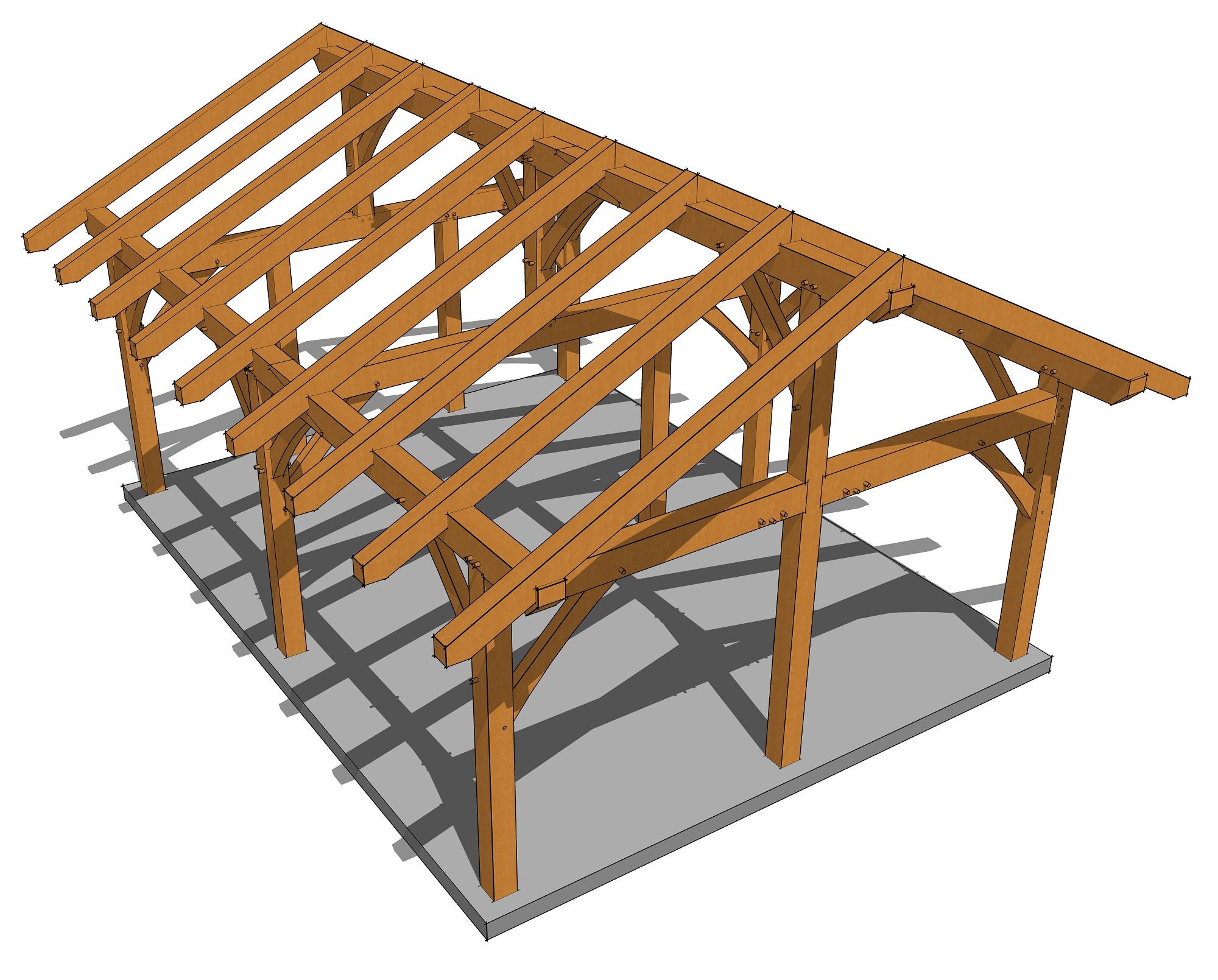 18x24 King Post Plan - Etsy