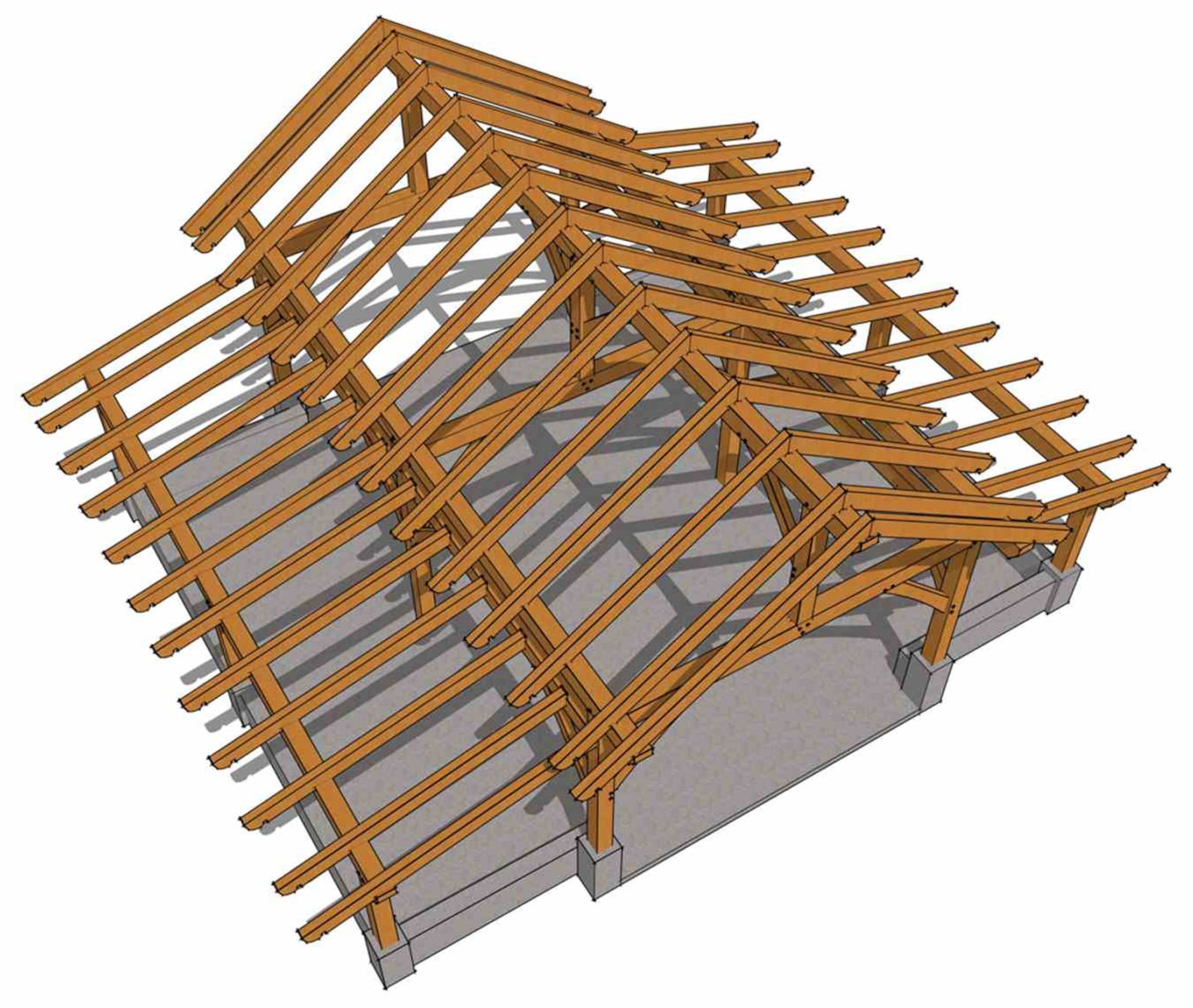 32×28 Timber Frame Monitor Barn - Etsy