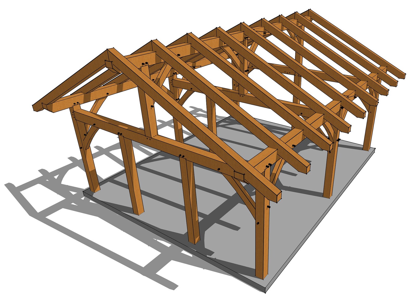 24×24 King Post Plan - Etsy