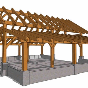 32×28 Timber Frame Monitor Barn - Etsy