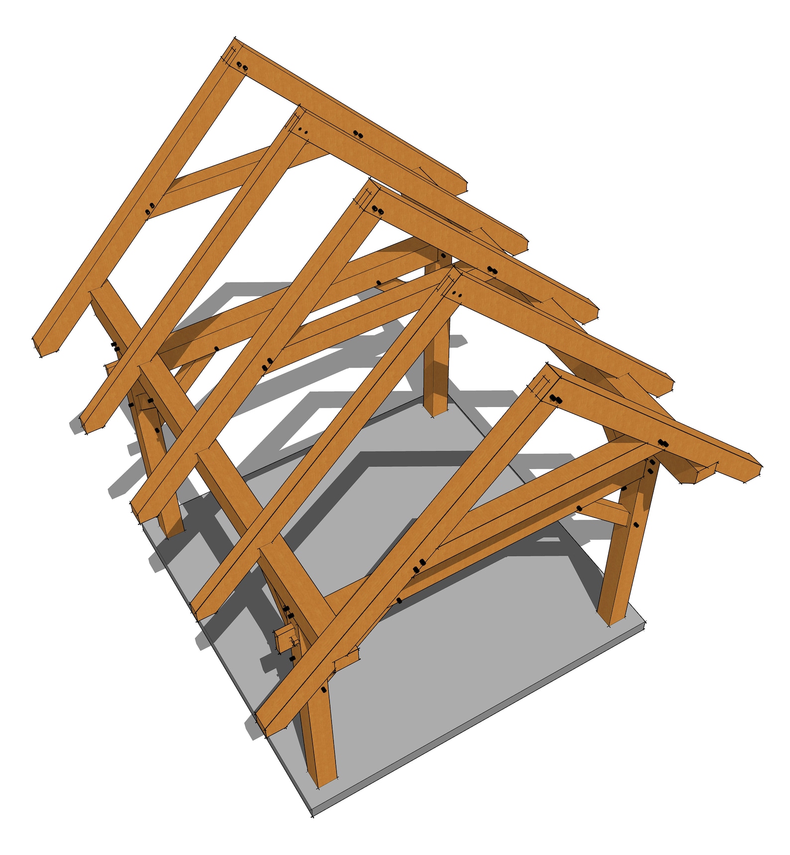 12x12 Timber Frame - Etsy