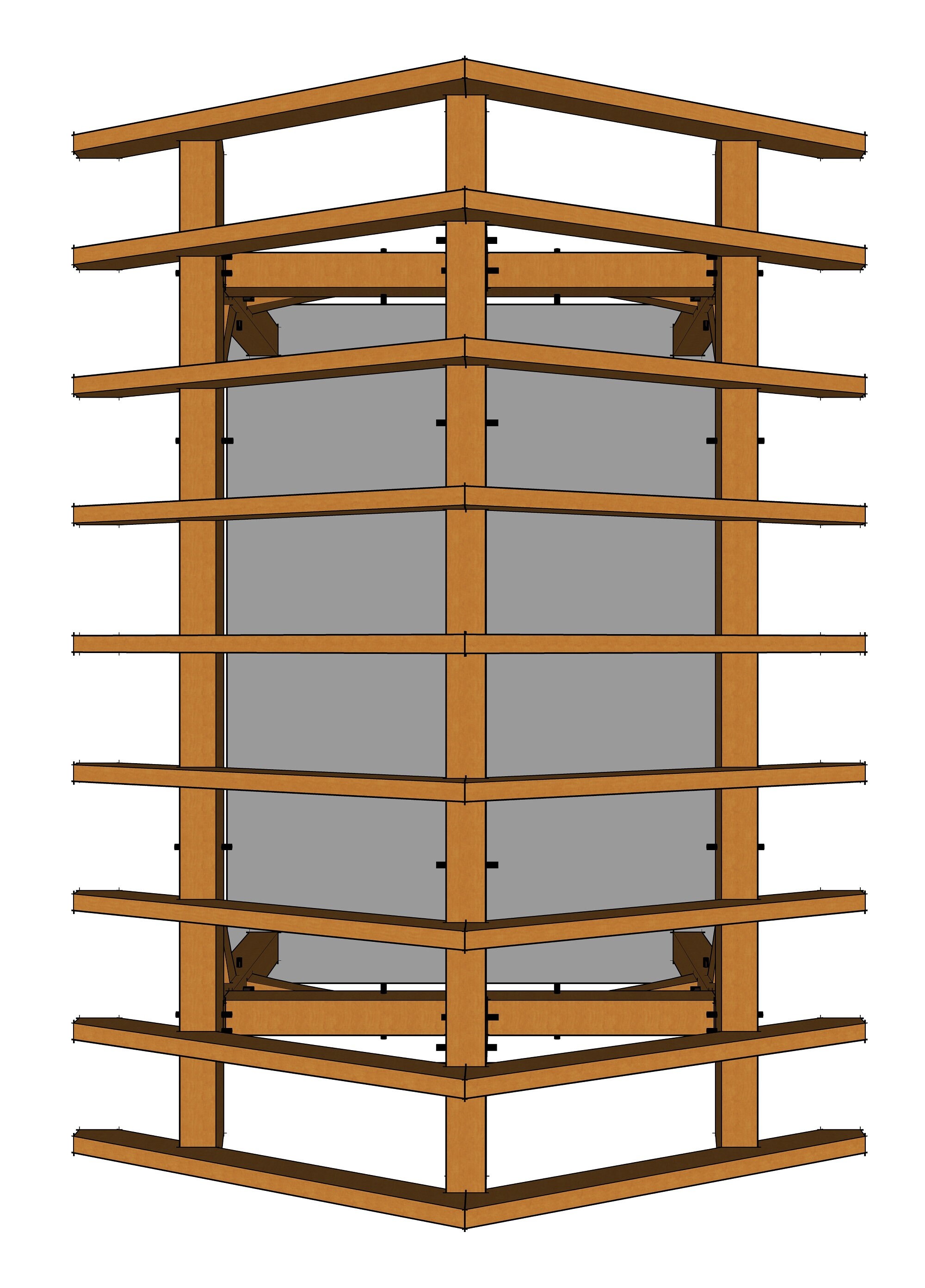 10x14 King Post Plan - Etsy