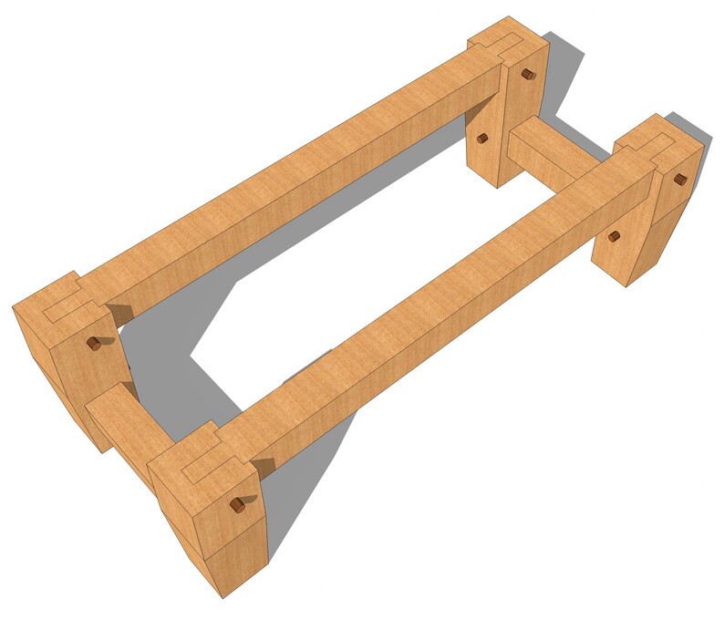 Timber Frame Occasional Table Plan - Etsy
