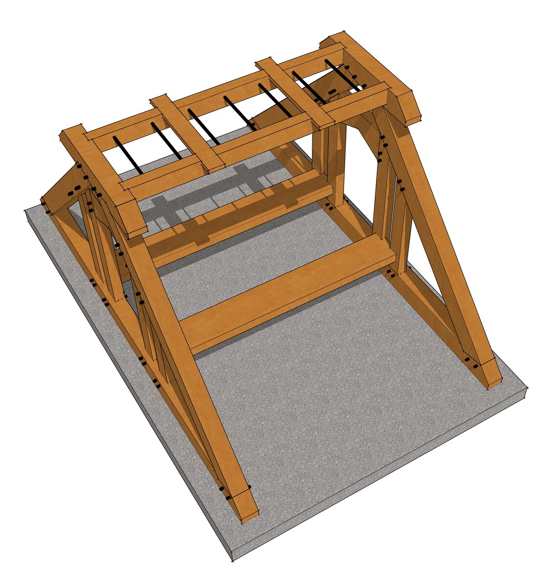 Timber Frame Playground Plan - Etsy