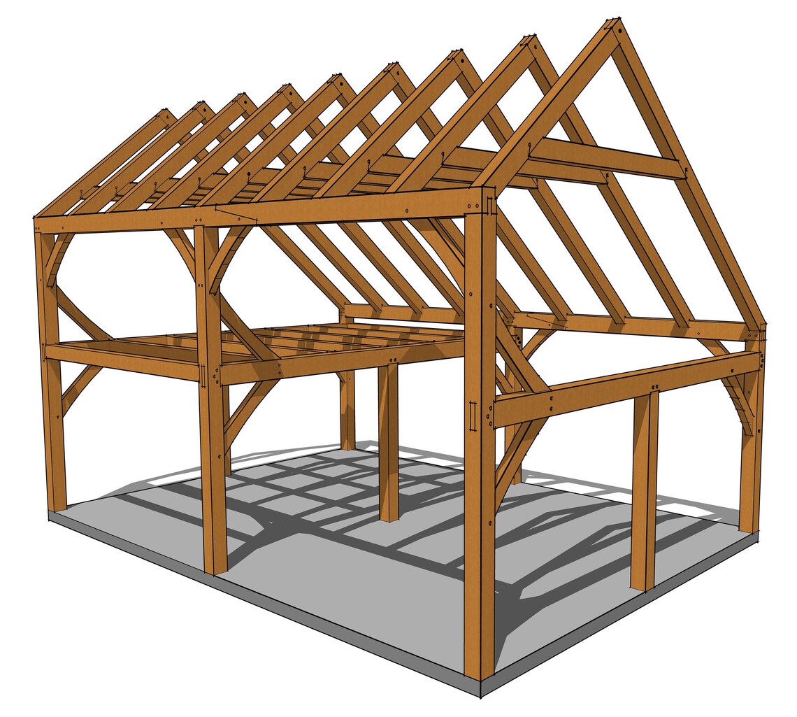 28×20 Saltbox Plan - Etsy Canada