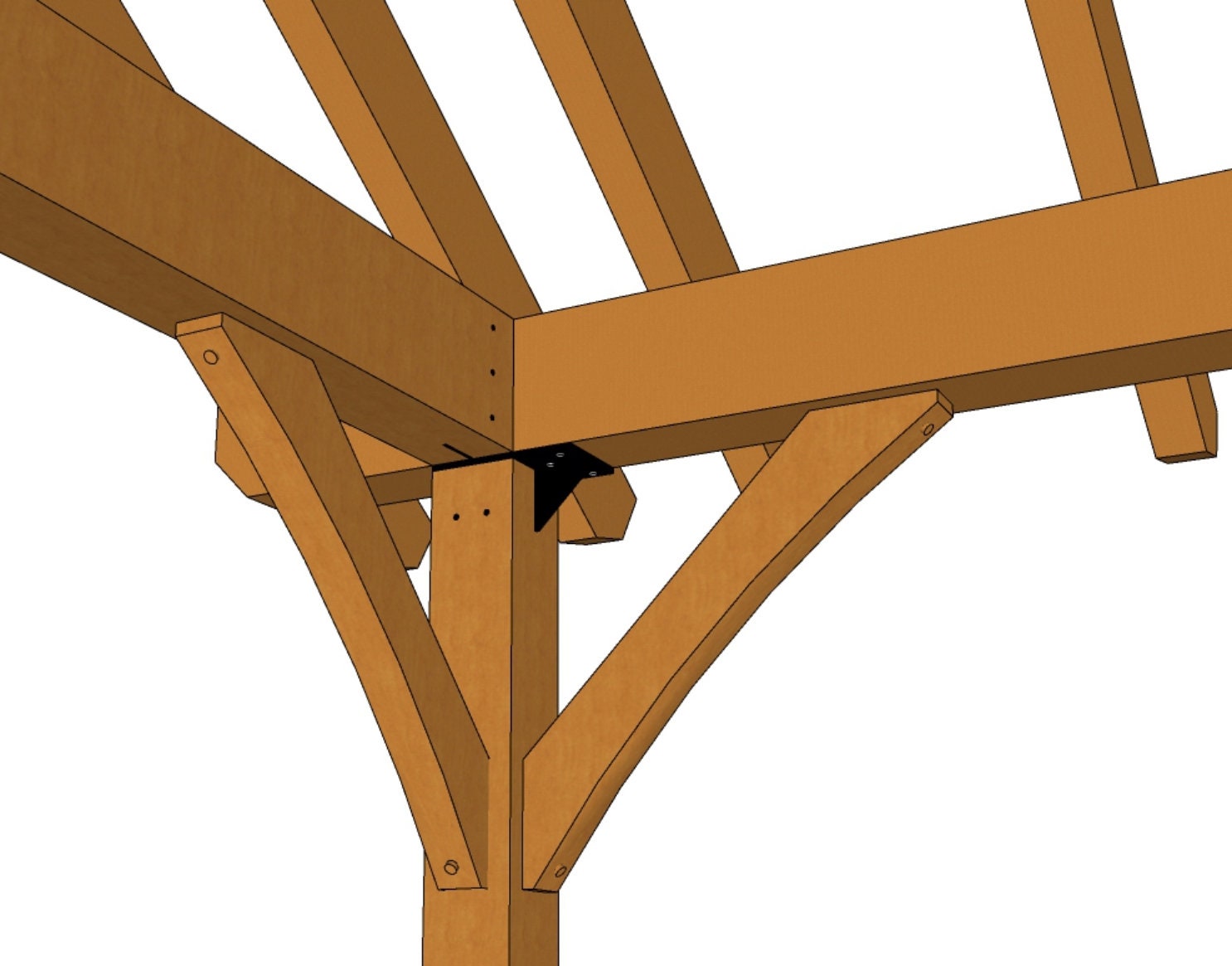 Three Gable Post and Beam Pavilion Plan - Etsy Canada