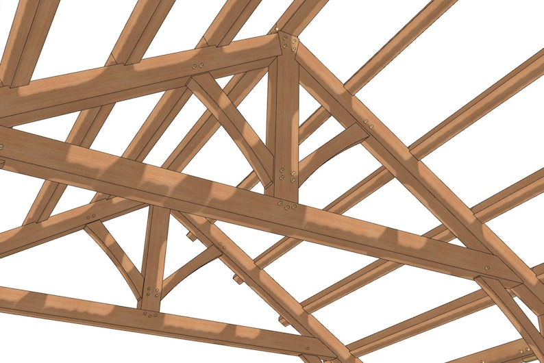 22×24 King Post Pavilion - Etsy