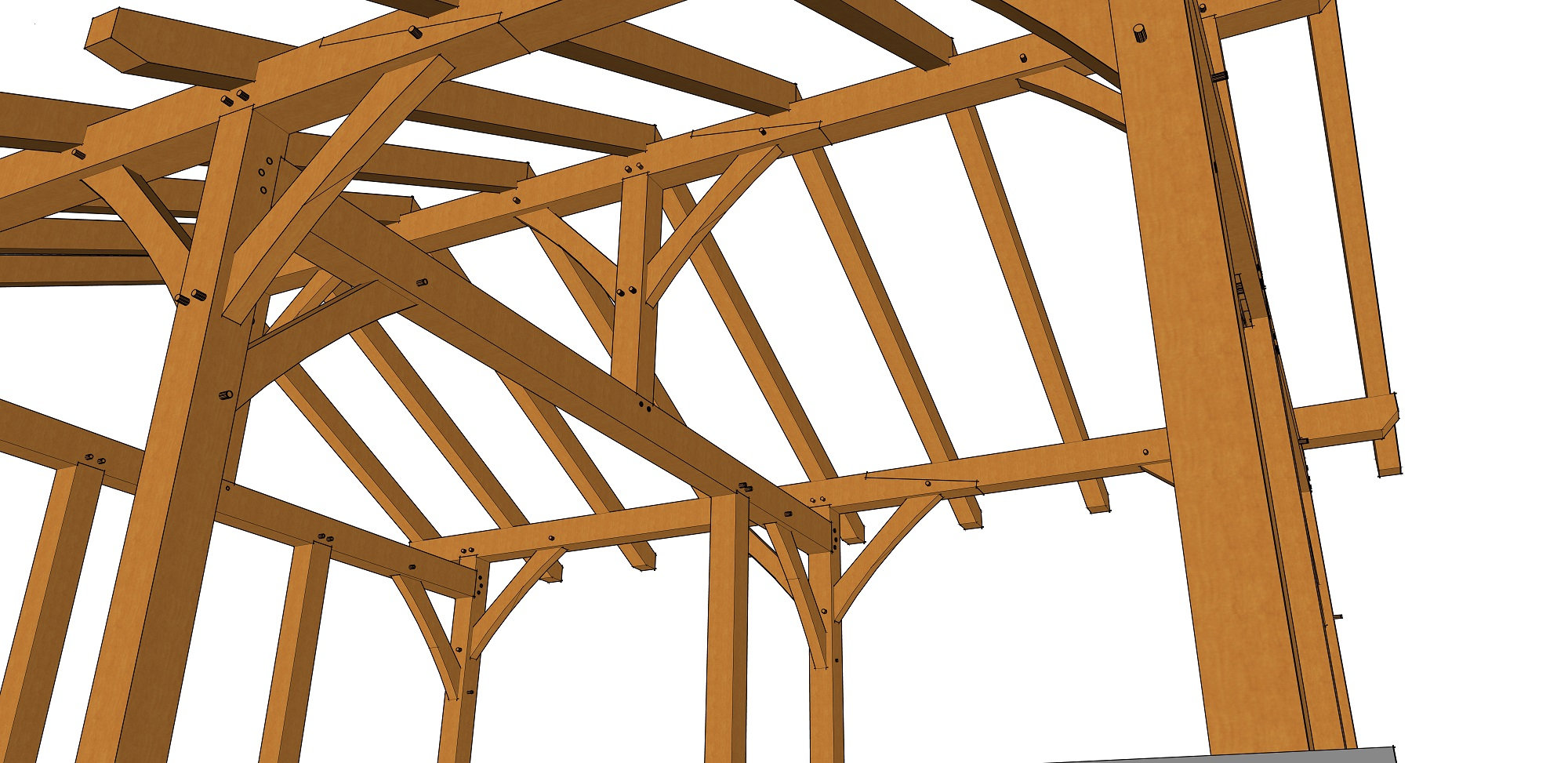 24×24 King Post Plan - Etsy